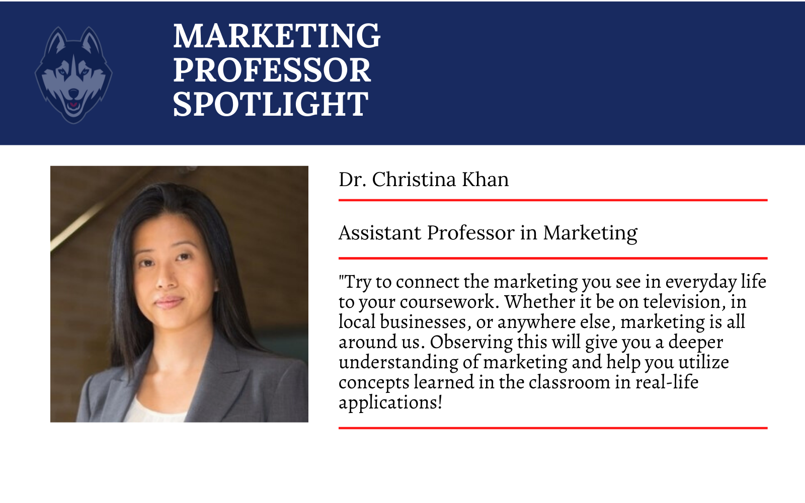 Welcome to the Marketing Department Professor Christina Kan! | School ...